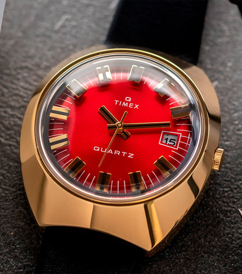 Q Timex 1972 Reissue 43x39mm Leather Strap Watch - TW2V25400 | Timex EU