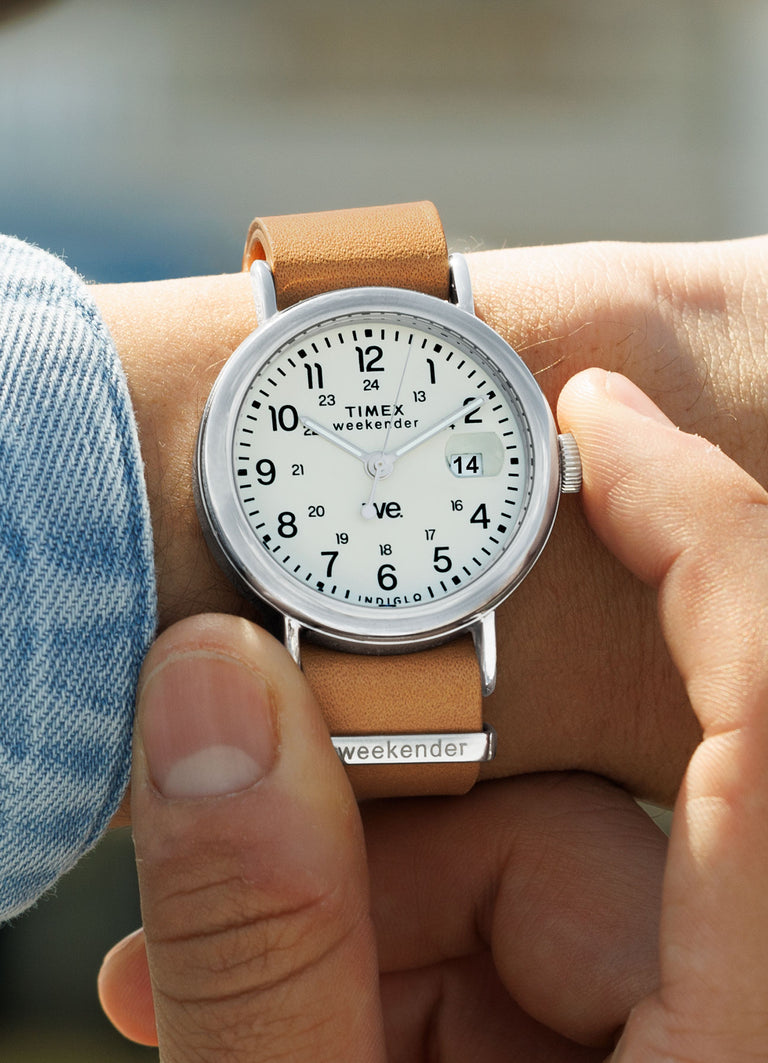 Weekender 37mm Leather Strap Watch - TW2W86500 | Timex EU