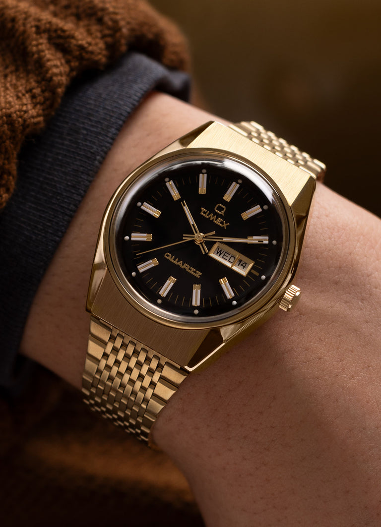 Q Timex® Falcon Eye 38mm Stainless Steel Bracelet Watch - TW2W62500 ...