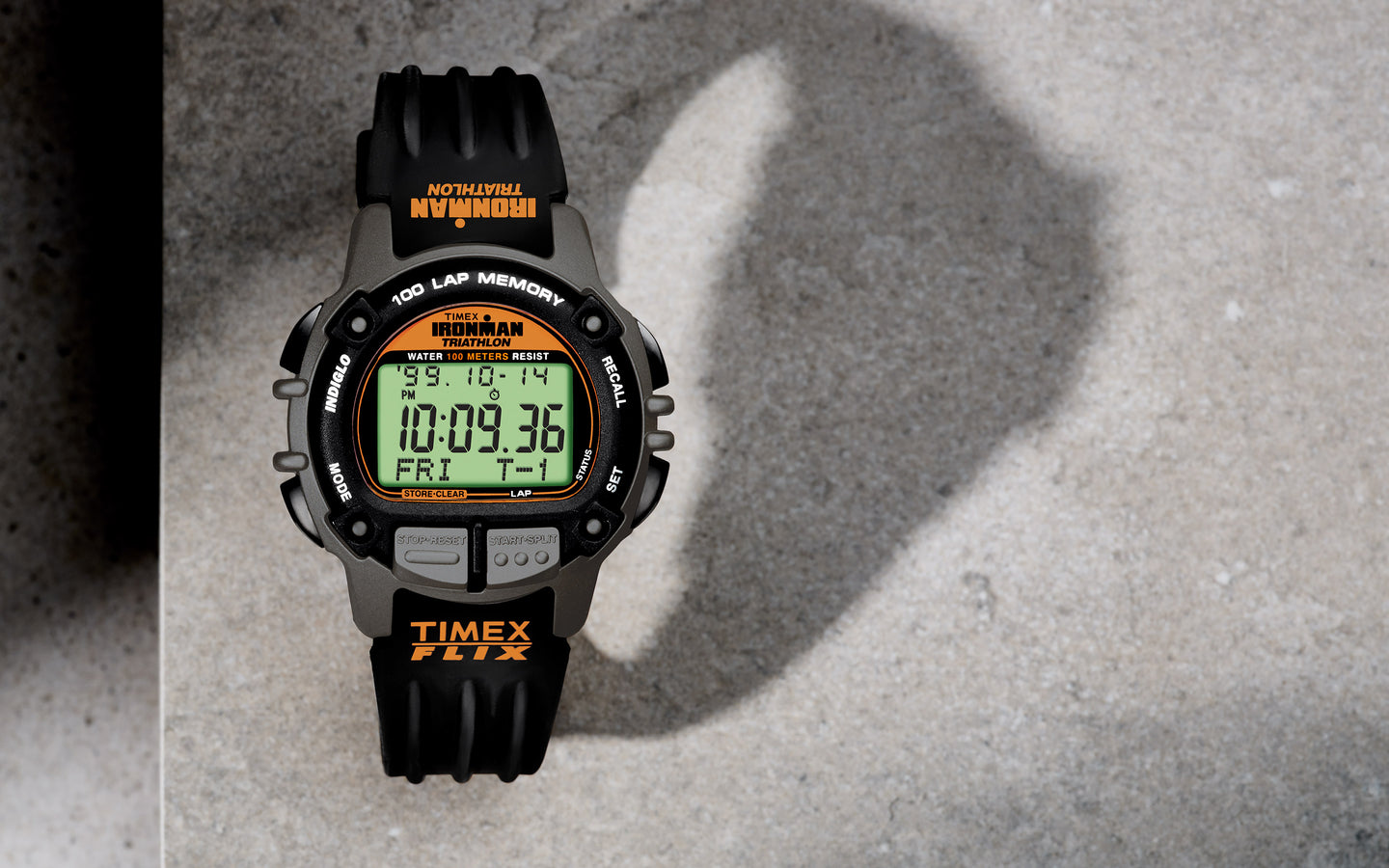 TIMEX® IRONMAN® Flix 100 Lap 42mm PU Strap Watch - TW5M63200 | Timex EU
