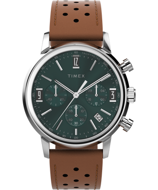 Marlin® Chronograph Tachymeter 40mm Leather Strap Watch - TW2W10100 ...