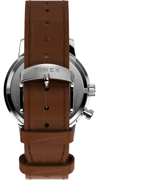 Marlin® Moon Phase 40mm Leather Strap Watch - TW2W51000 | Timex EU