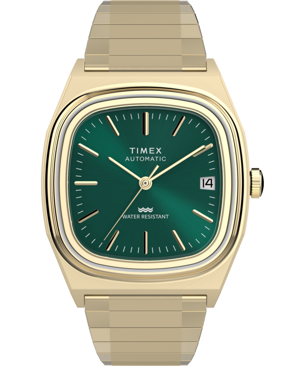Timex® Automatic 1983 E Line 34mm Stainless Steel Expansion Band Watch ...